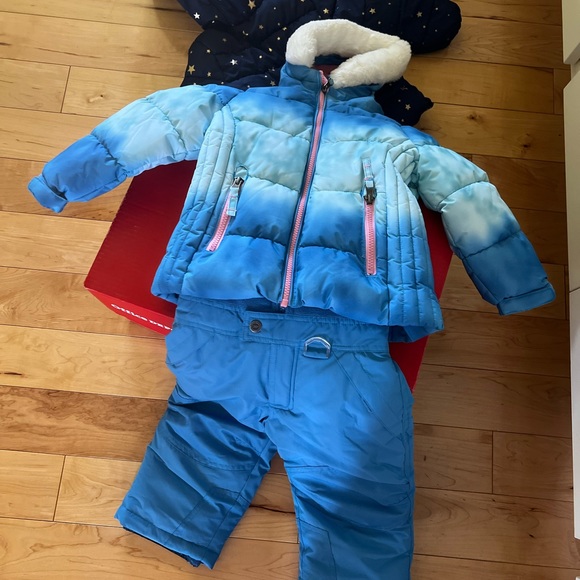 Matching Sets | 2t Little Girl Snow Suit Set Pink Blue | Poshmark